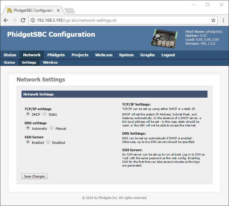 OS - Phidget SBC - Phidgets Support